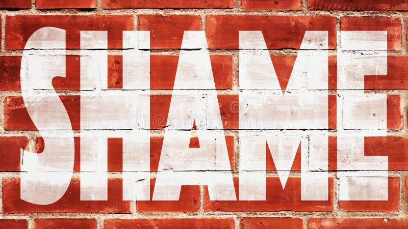 The word SHAME stock photo. Image of letter, embarrass - 157493080