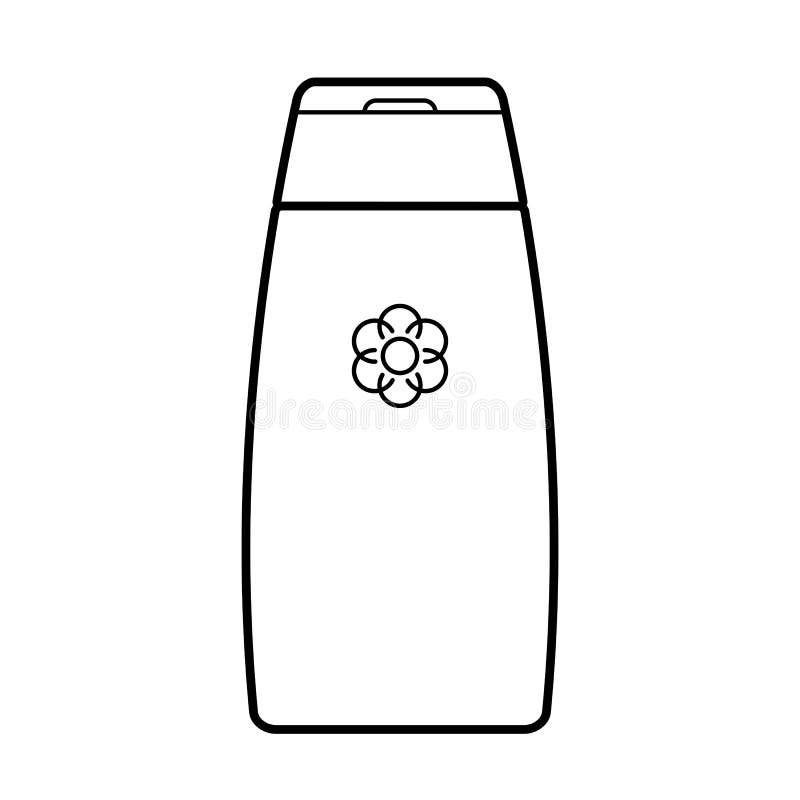 Shampoo. Baby Icon on a White Background, Line Design. Stock Vector ...