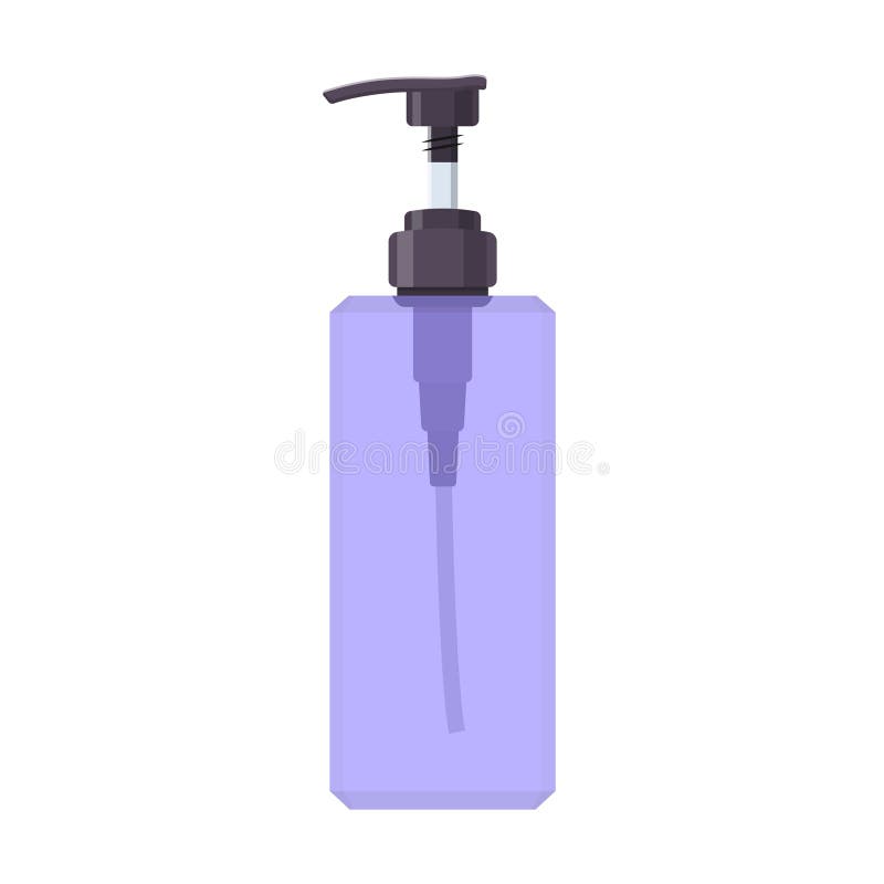 Shampoo Bottle Flat Illustration. Clean Icon Design Element on Isolated ...