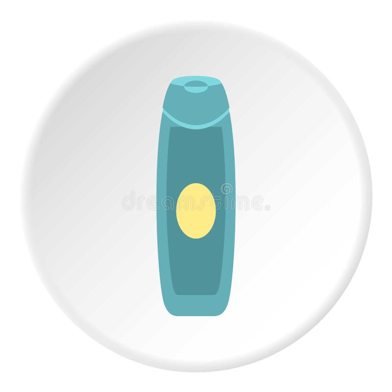 Shampoo bottle icon circle stock vector. Illustration of advertising ...