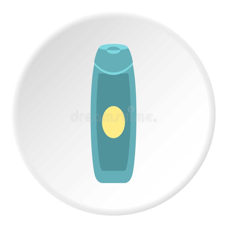 Shampoo bottle icon circle stock vector. Illustration of advertising ...