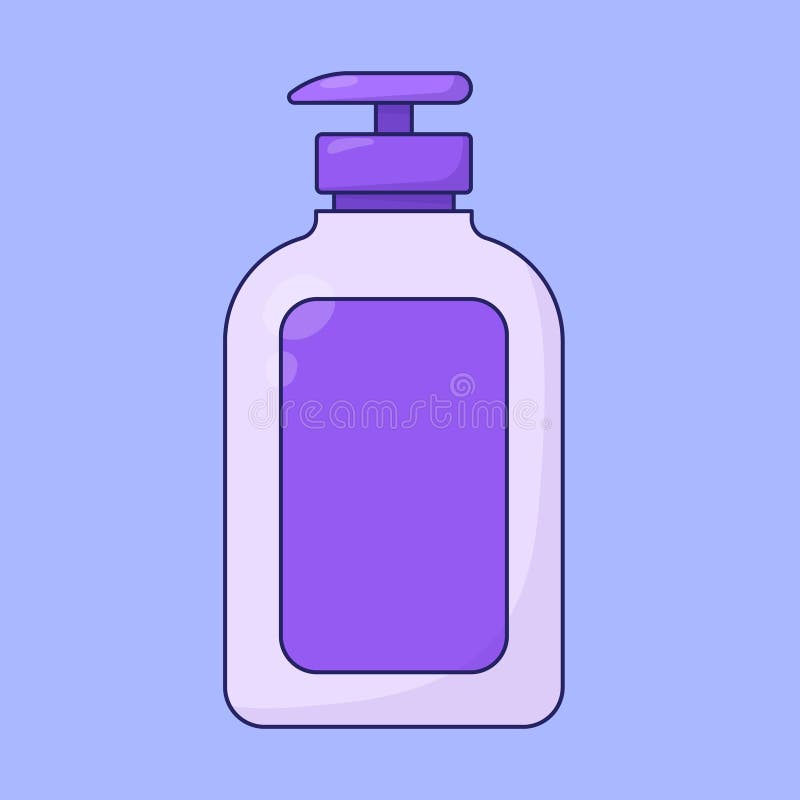 Shampoo Bottle Vector Icon. Bath Shampoo Product Icon Stock Vector ...