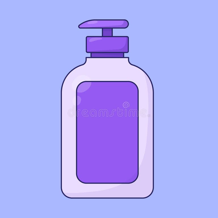 Shampoo Bottle Vector Icon. Bath Shampoo Product Icon Stock Vector ...