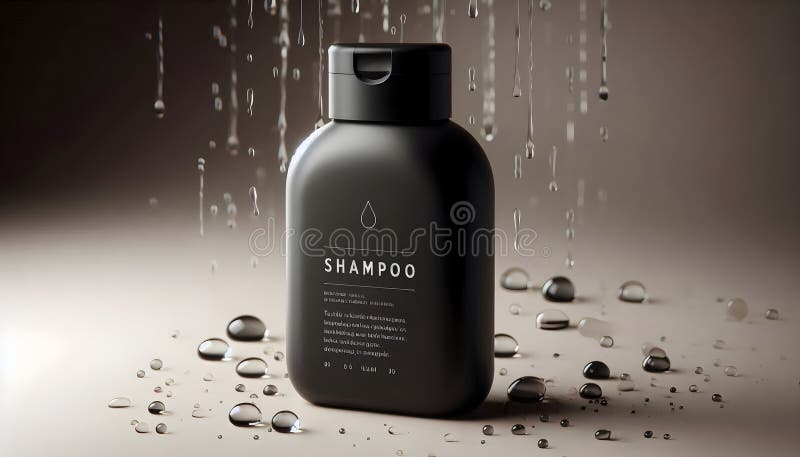 Shampoo Bottle, Water Droplets, Image Created Using Ai Stock ...