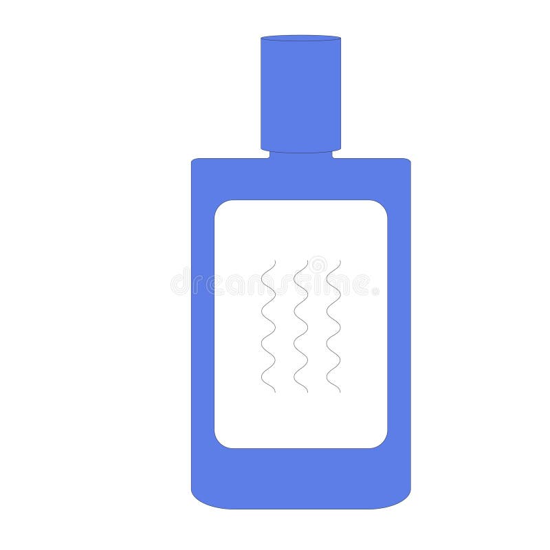 Shampoo or Conditioner for Curly Hair Stock Vector - Illustration of ...