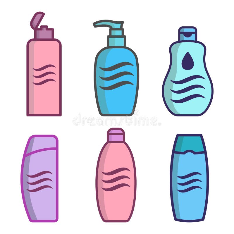 Shampoo Free Vector Icon on Trendy Design Stock Vector - Illustration ...