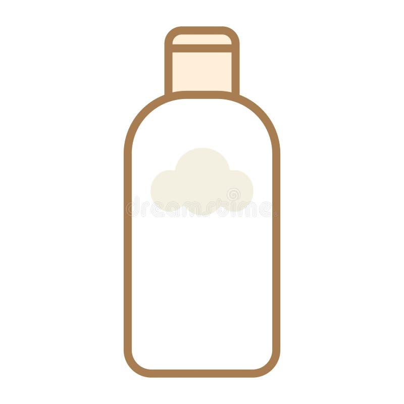 Shampoo Icon stock vector. Illustration of bottle, foam - 68975641
