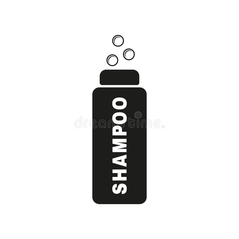 The Shampoo Icon. Washing Symbol Stock Vector - Illustration of cream ...