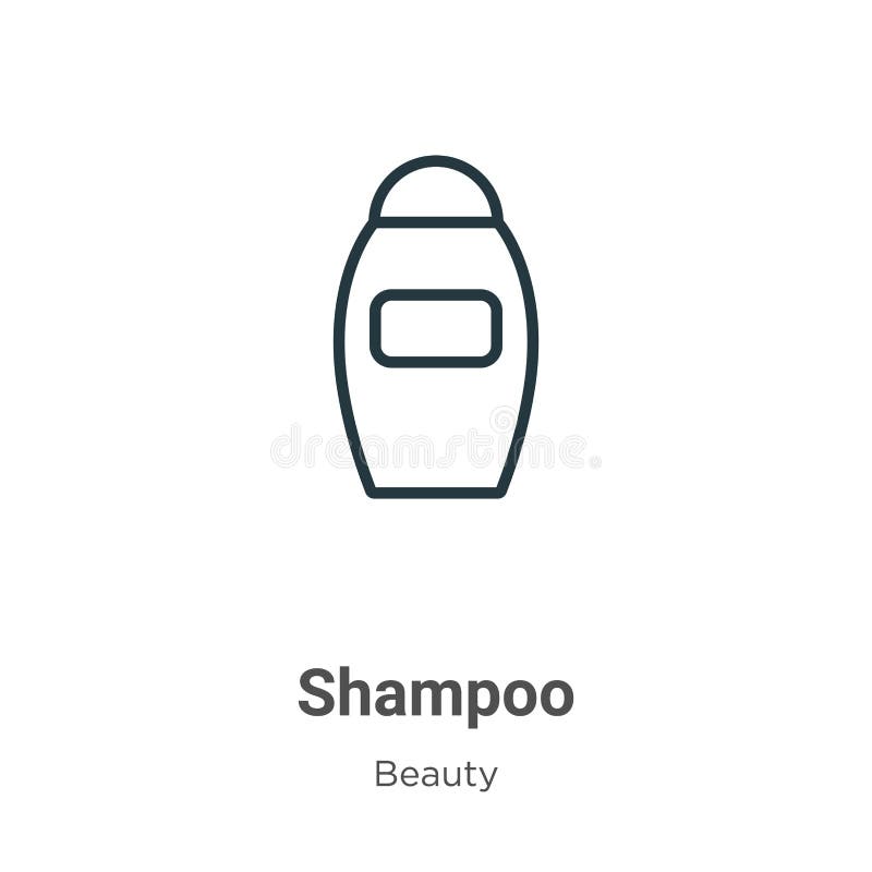 Outline Shampoo Vector Icon. Isolated Black Simple Line Element ...