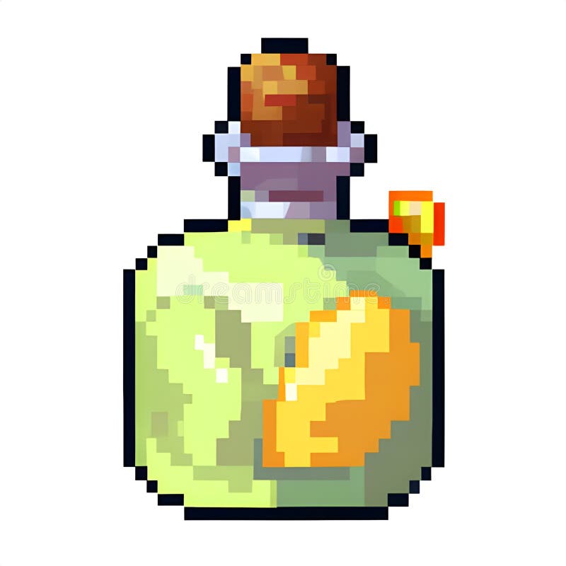 Shampoo Pixel Art. Generative AI. Stock Illustration - Illustration of ...