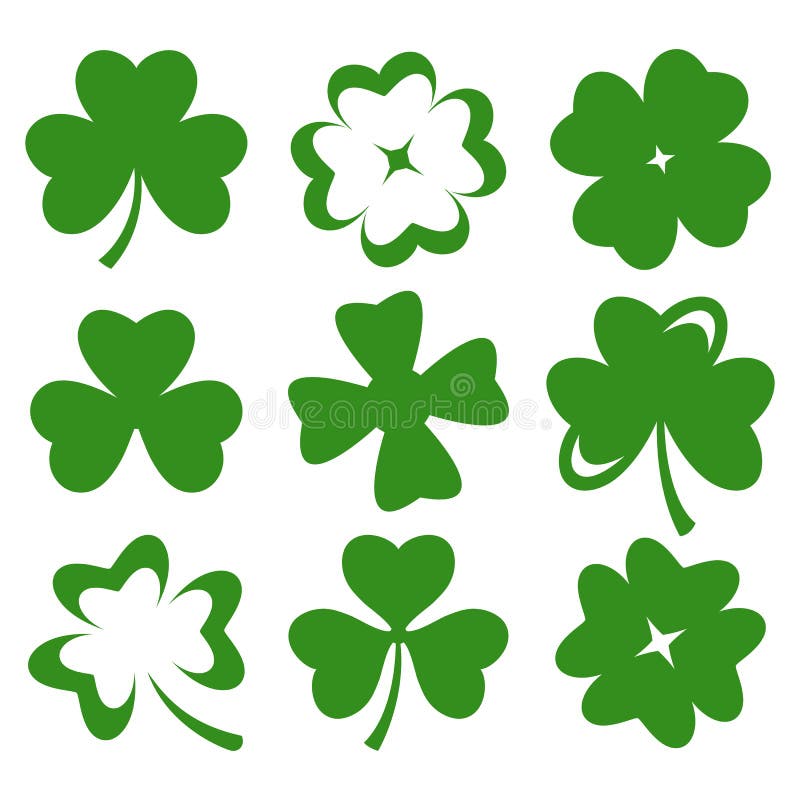 Shamrock stock vector. Illustration of background, object - 38190603
