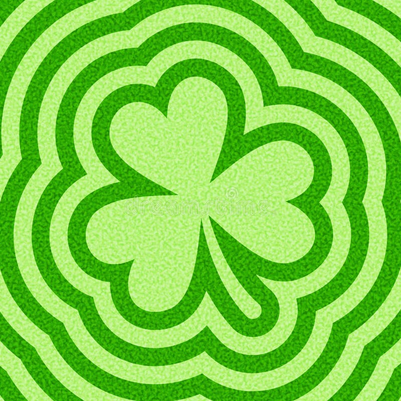 Shamrock with Abstract Green Ripple Effect Stock Vector - Illustration ...