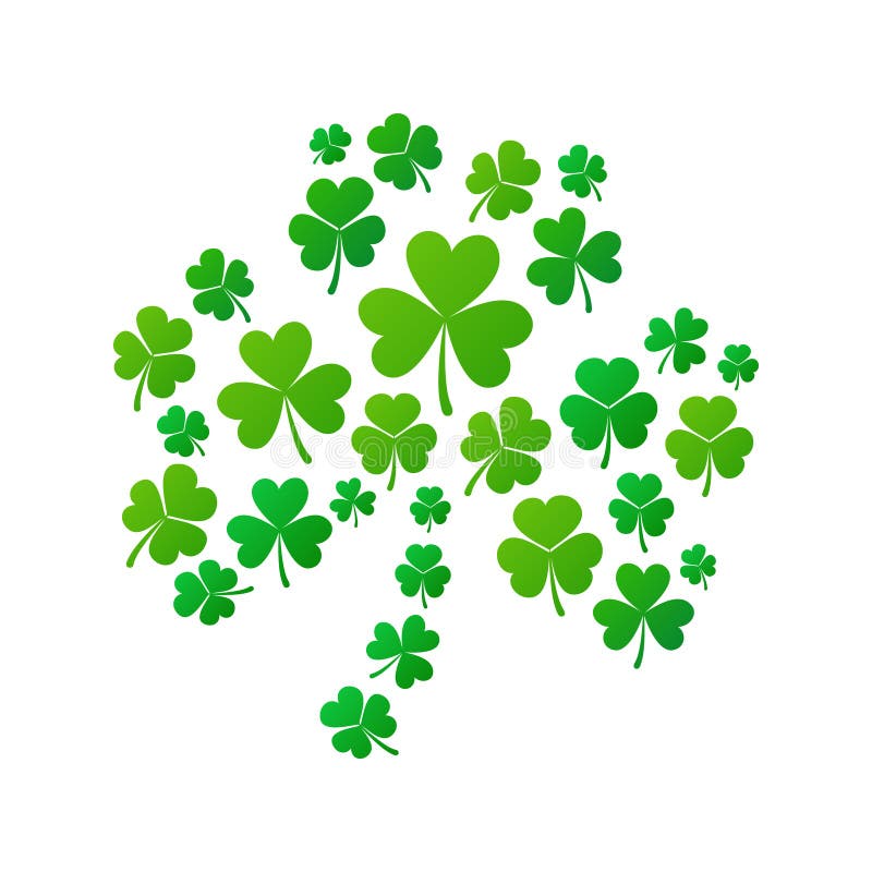 Shamrock Concept Illustration Vector Shamrock Shape Stock Vector