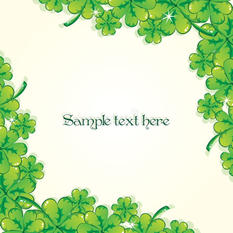 Corner Shamrock Pattern Stock Illustrations – 238 Corner Shamrock ...