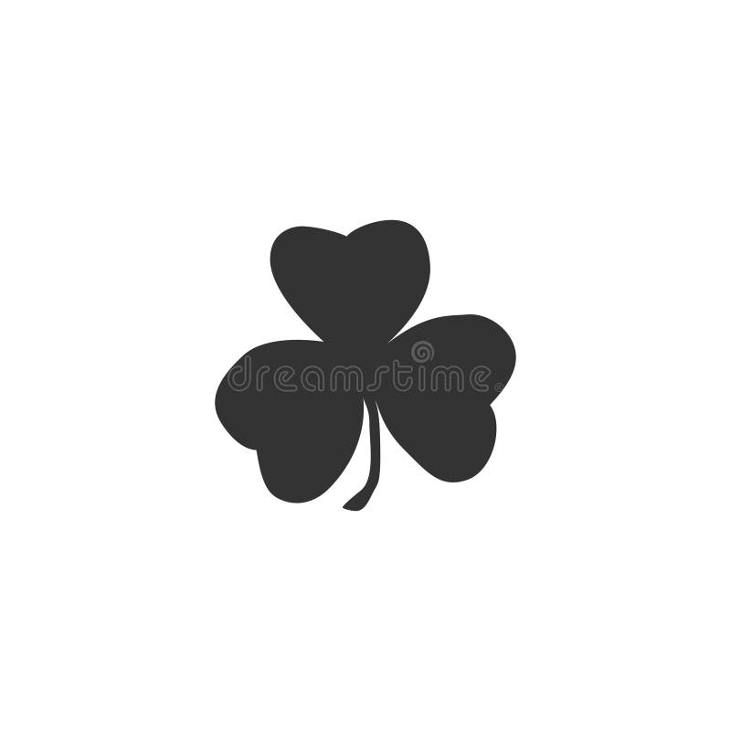 Shamrock Icon in Simple Design. Vector Illustration Stock Vector ...