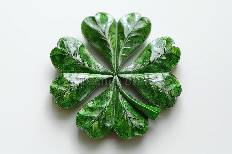 Shamrock, Isolated on White Background, Top View, Flat Layout, High ...