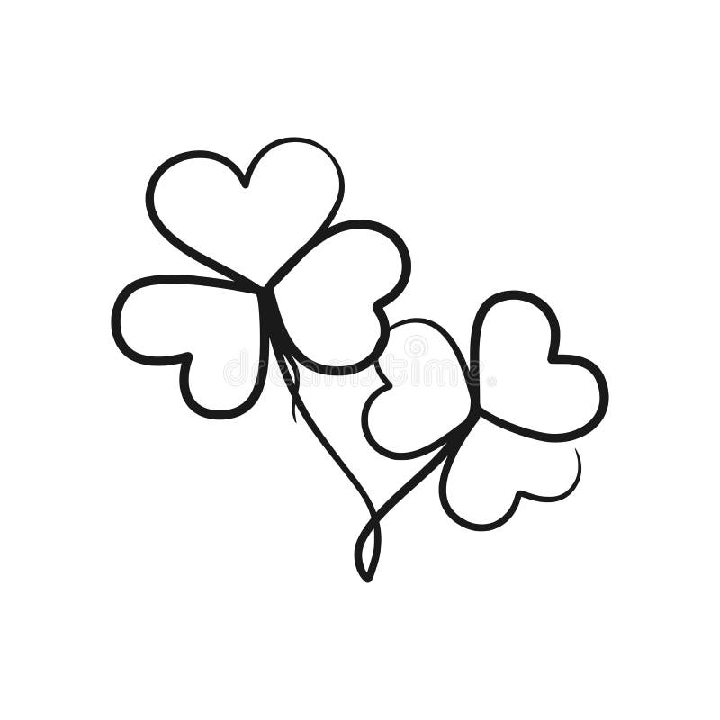 Shamrock One Line Drawing Stock Illustrations – 62 Shamrock One Line ...