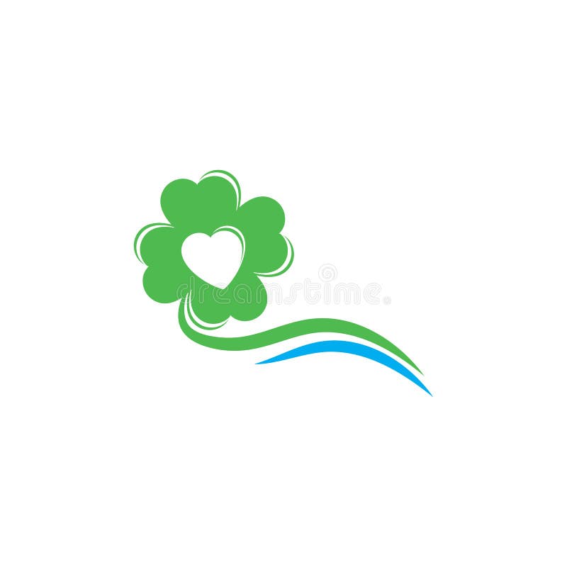 Shamrock Logo Template Vector Symbol Stock Illustration - Illustration ...