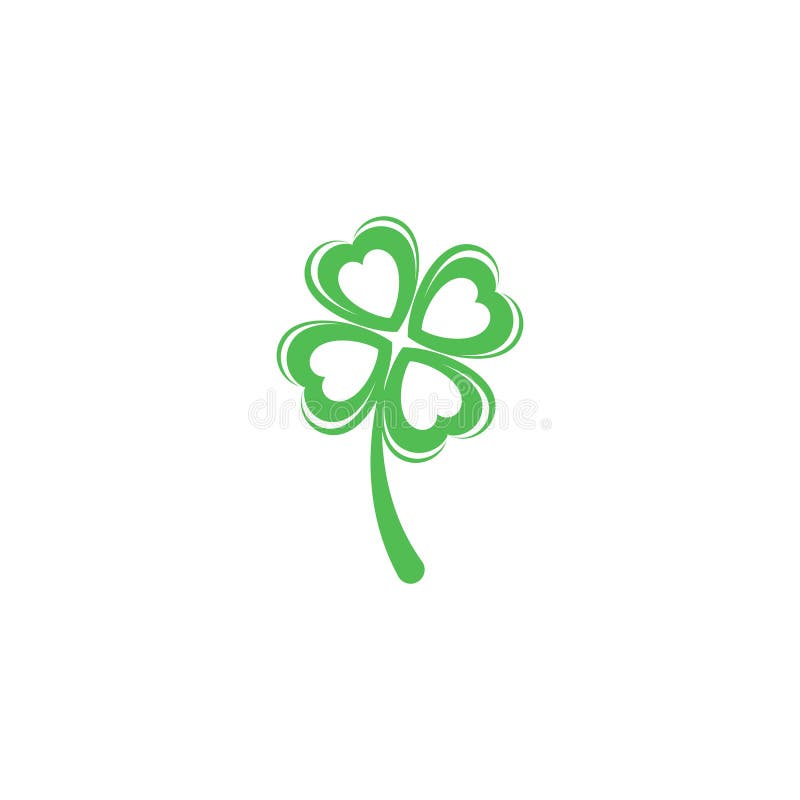 Shamrock Logo Template Vector Symbol Stock Vector - Illustration of ...