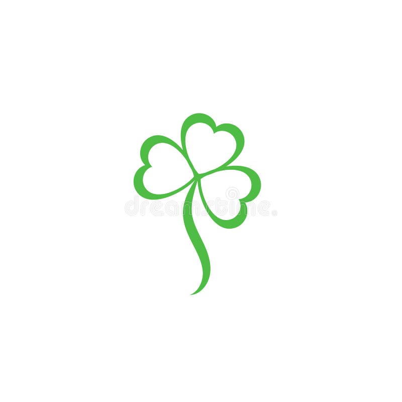 Shamrock Logo Template Vector Symbol Stock Vector - Illustration of ...