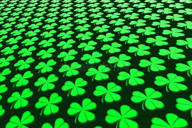 Abstract Shamrock Background Stock Vector - Illustration of blossom ...