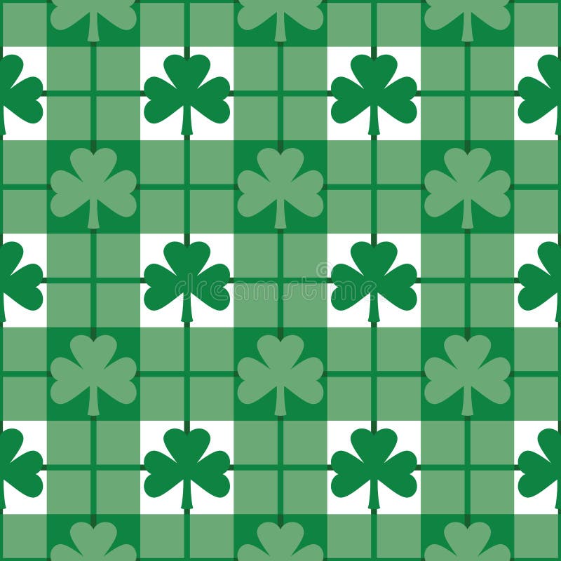 Shamrock Pattern stock vector. Illustration of repeating - 3871826