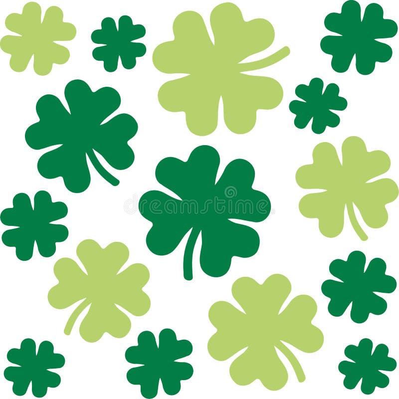 Shamrock Pattern stock vector. Illustration of repeating - 3871826