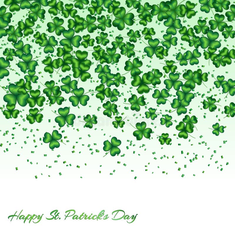 Falling Shamrocks Stock Illustrations – 36 Falling Shamrocks Stock ...