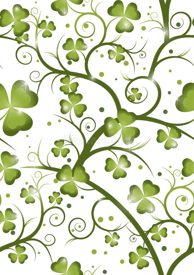 Shamrock repeat 1 stock vector. Illustration of patrick - 50668114