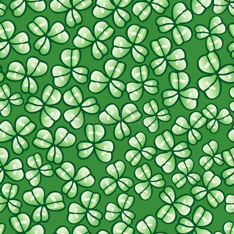 Shamrock seamless stock vector. Illustration of shamrock - 6245079