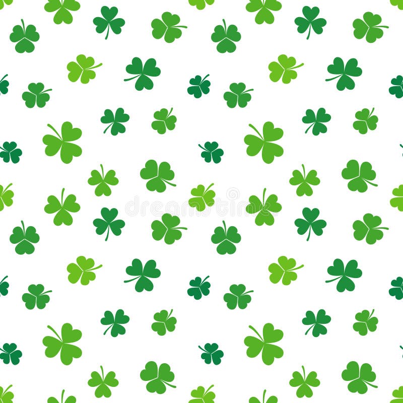 Shamrock Pattern Background Stock Illustrations – 25,148 Shamrock ...
