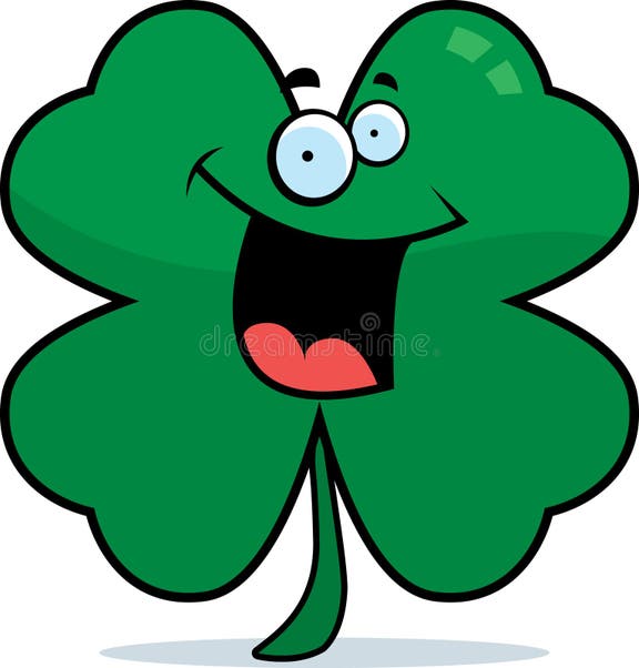 Shamrock Smiling stock vector. Illustration of leaf, cartoon - 10247658