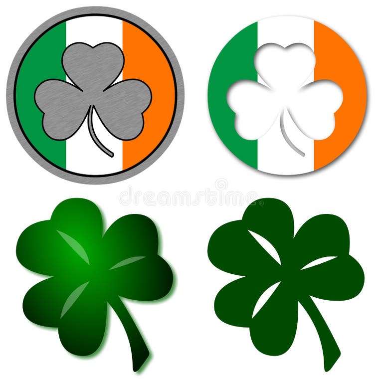 Shamrock Symbols stock illustration. Illustration of patrick - 7018778