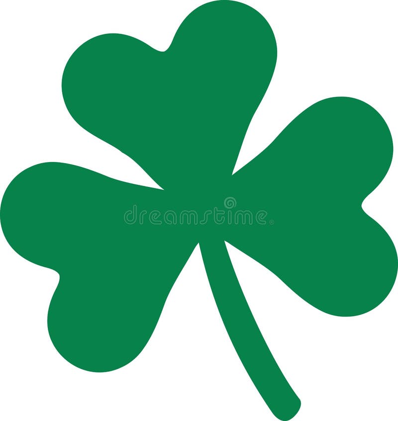 Shamrock with Three Leaves Icon Stock Vector - Illustration of ...
