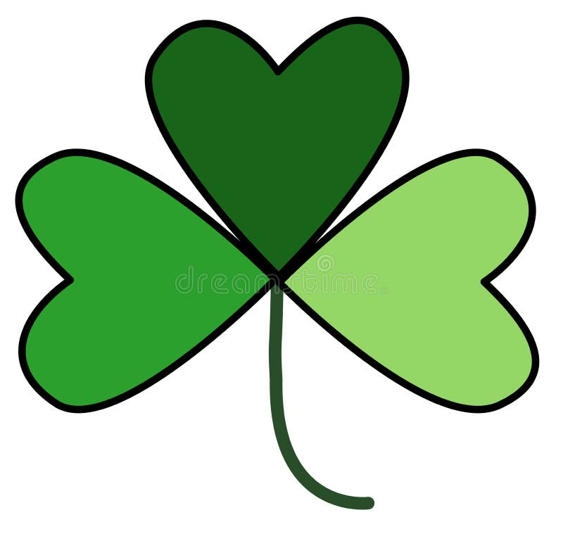 Shamrock - 1 stock illustration. Illustration of symbol - 1956493