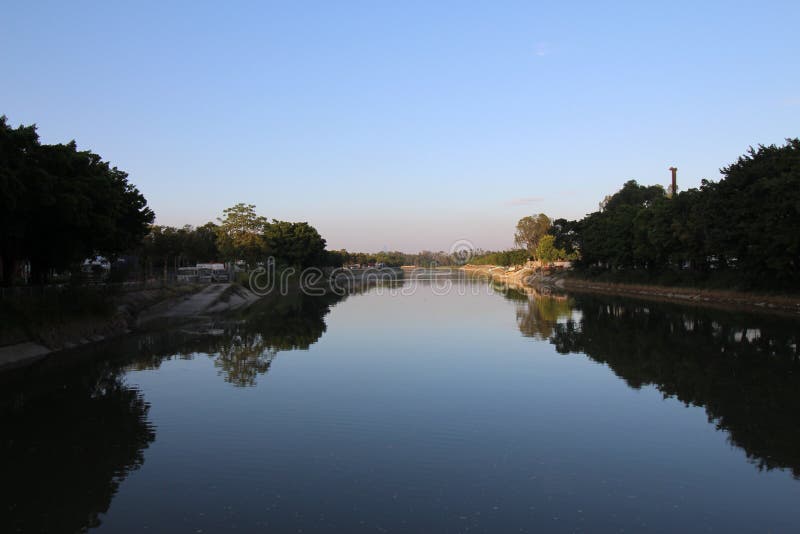 The Shan Pui River stock photo. Image of reflected, canon700d - 46098346