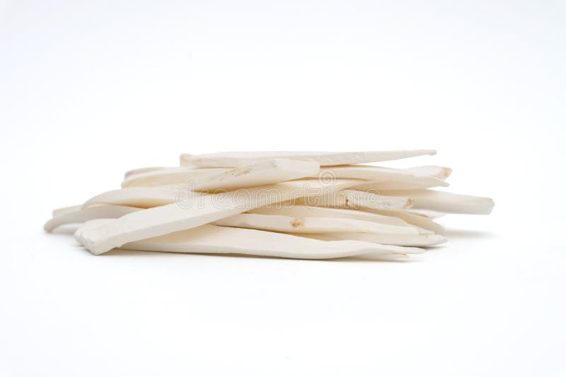 Shan Yao Dried Chinese Yam Isolated Stock Photo - Image of natural ...