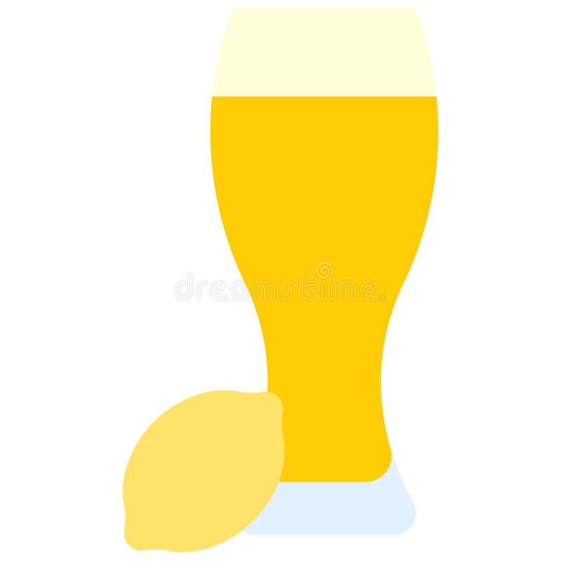Shandy Cocktail Icon, Alcoholic Mixed Drink Vector Stock Vector ...