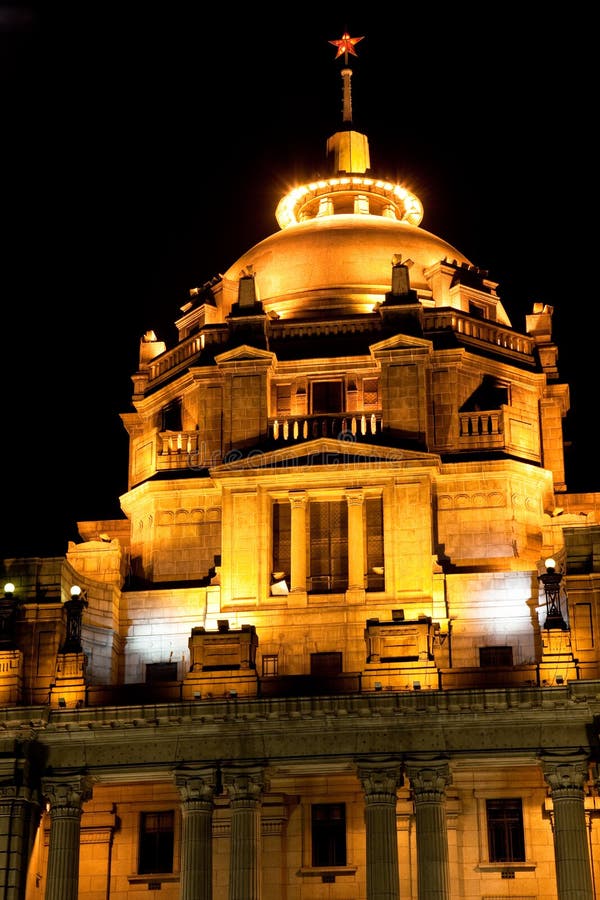 Old HSBC Bank Building Shanghai Night Stock Image - Image of china ...
