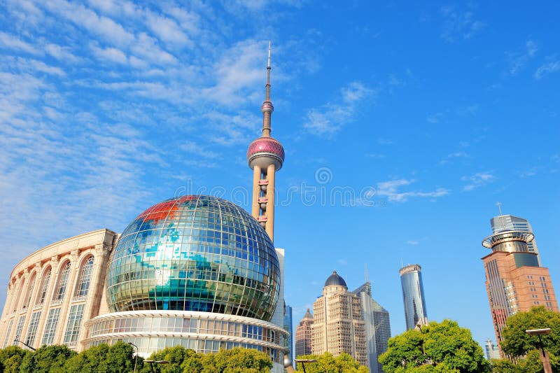 Shanghai architecture stock image. Image of river, buildings - 26722303