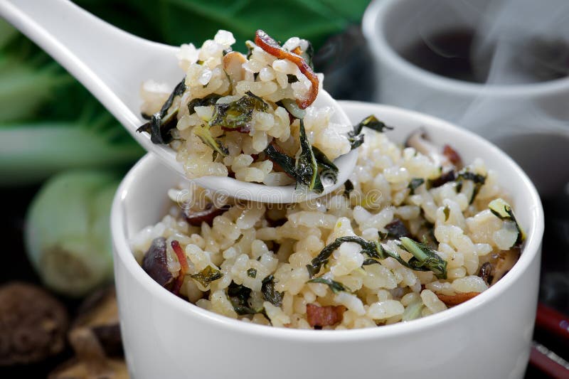 Shanghai Bok Choy rice stock image. Image of eating, horizontal - 30695551