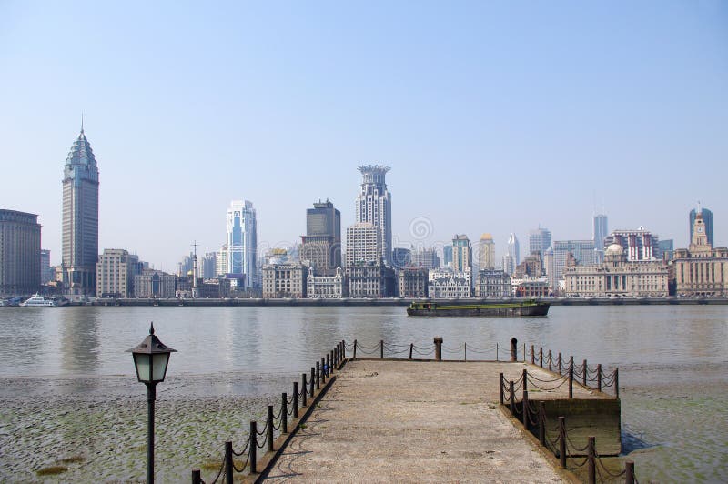 Shanghai Bund stock photo. Image of embankment, historical - 24675316