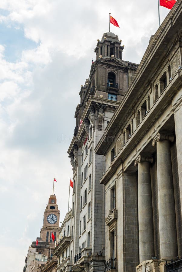 Shanghai Bund Historical Buildings,China Stock Photo - Image of center ...