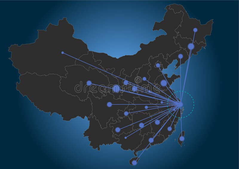 Shanghai center china stock vector. Illustration of shanghai - 44488065