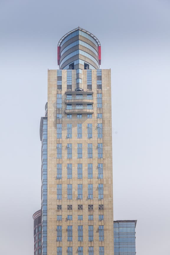 Shanghai Central Square Building Stock Image - Image of development ...