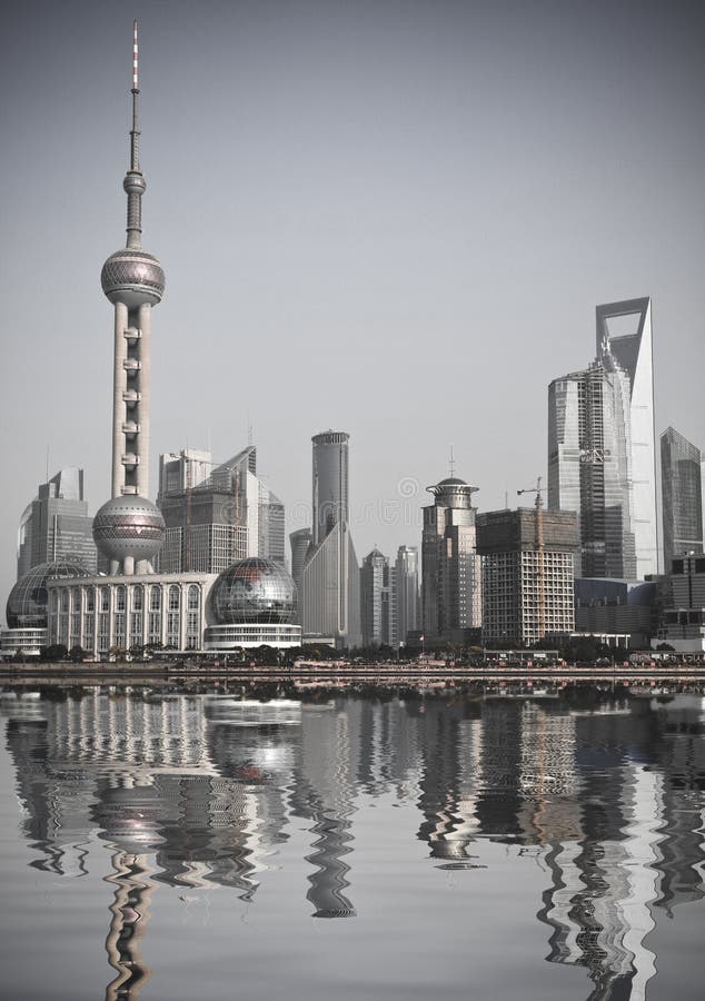 Shanghai china stock image. Image of bund, building, 21st - 12838093