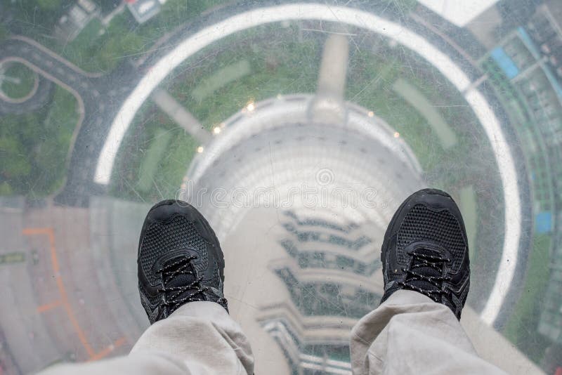 Shanghai, China - July 12, 2019: Inside the Oriental Pearl Tower in ...