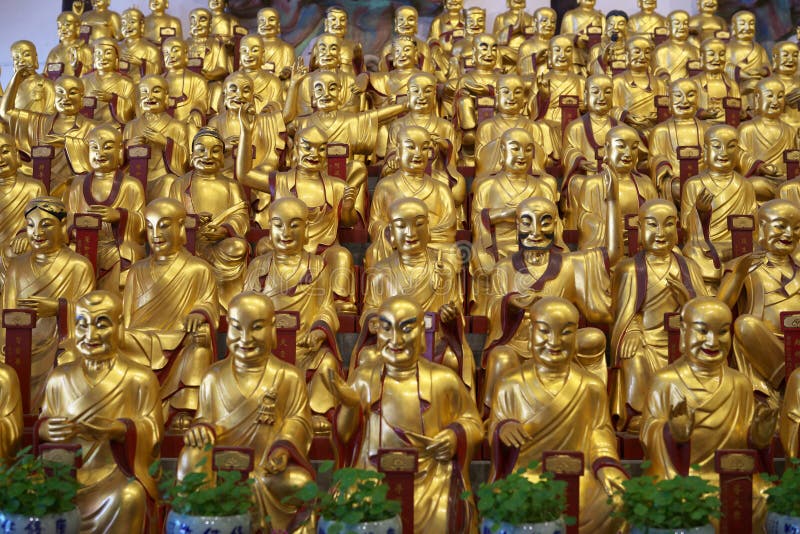 Arhat Statue stock image. Image of temple, stones, meditating - 16800791