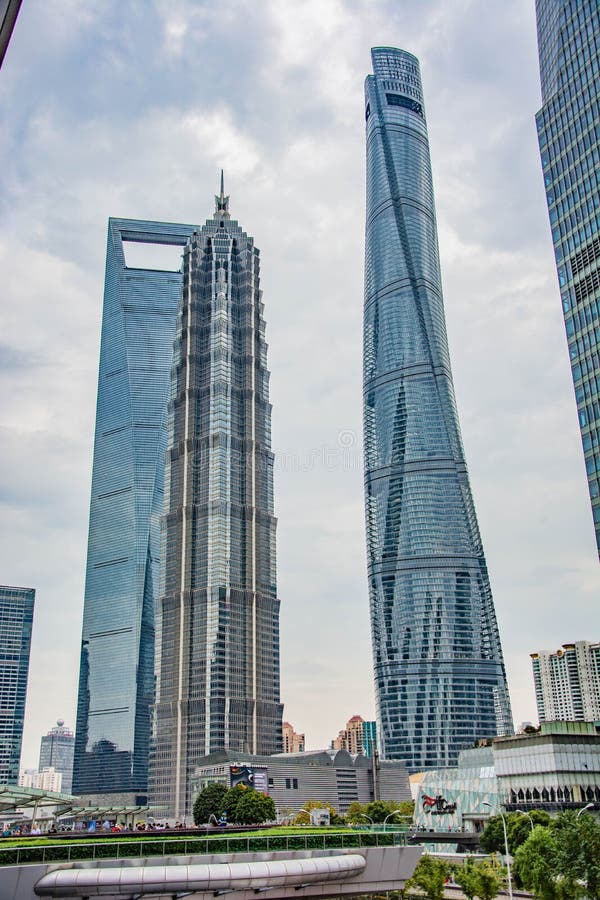 Shanghai City Centre Modern Buildings Editorial Photo - Image of ...