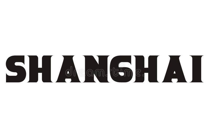 Shanghai Typography Design Vector, for T-shirt, Poster and Other Uses ...